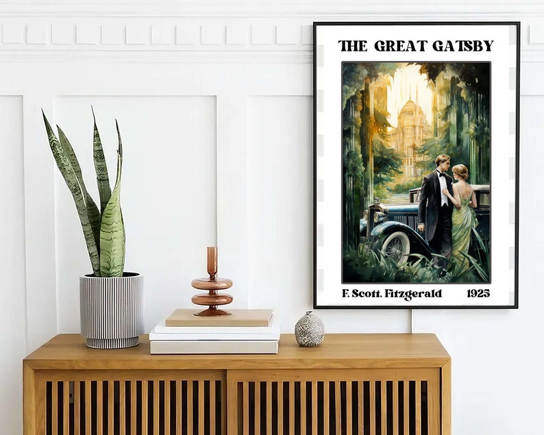 The Great Gatsby Poster F Scott Fitzgerald Wall Art Great - Etsy