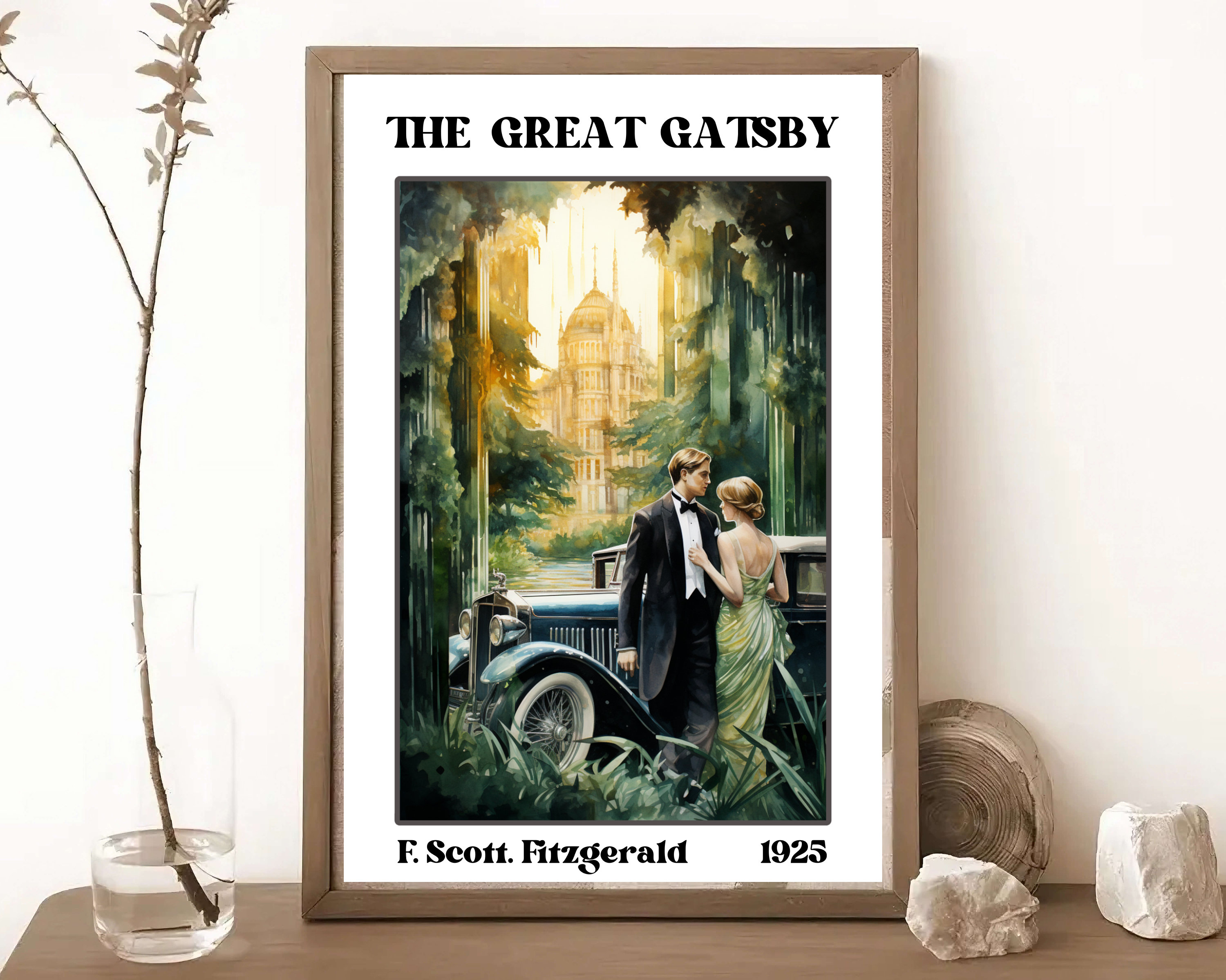 The Great Gatsby Poster F Scott Fitzgerald Wall Art Great - Etsy