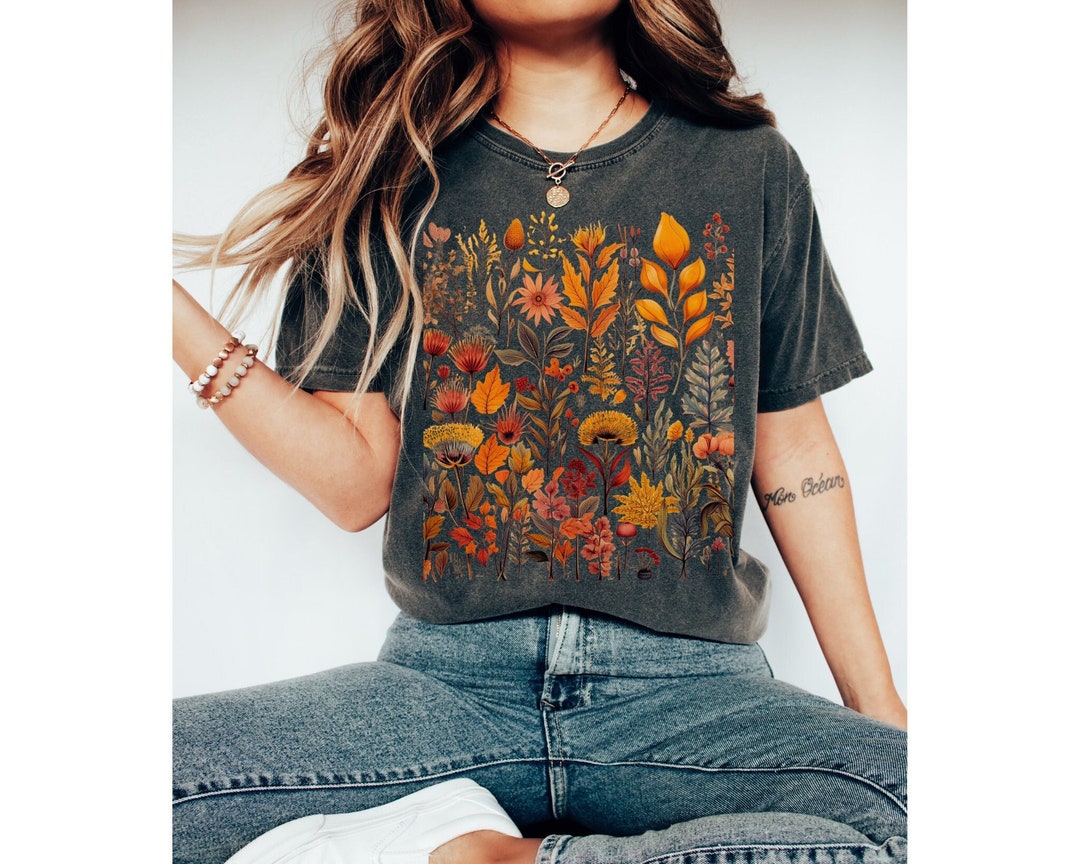 Cottagecore Shirt Wildflower Shirt Botanical Shirt Cottage Core Shirt ...