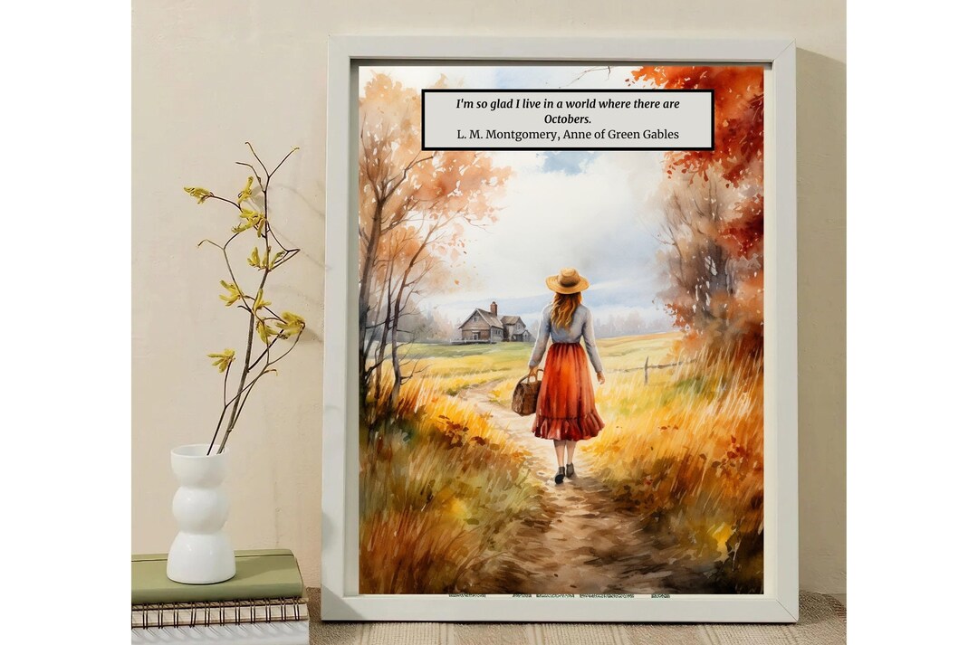 Anne of Green Gables Print Cottagecore Decor Art Light Academia Print ...