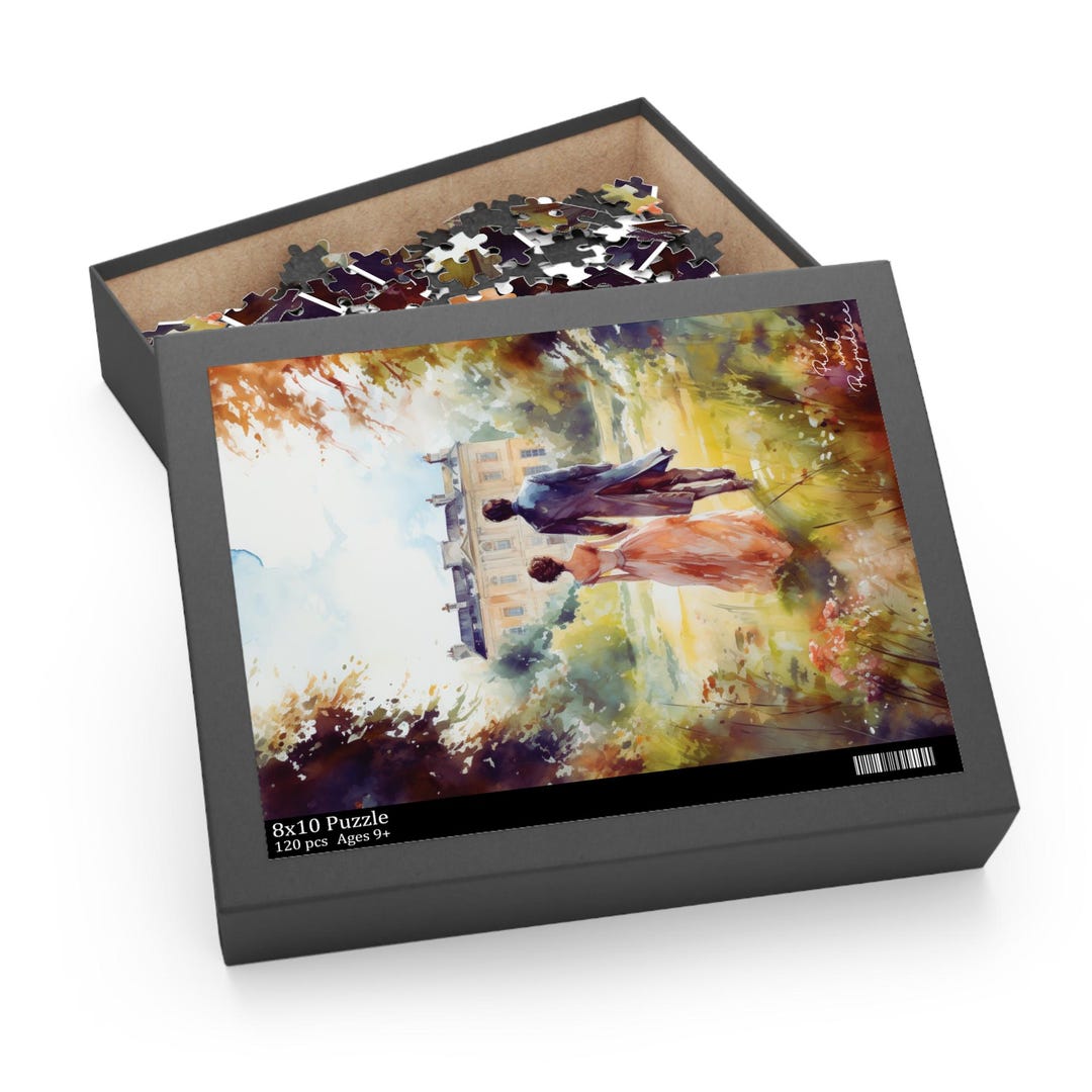 Pride and Prejudice Jigsaw Puzzle Jane Austen Books Gift Bookish Reader ...