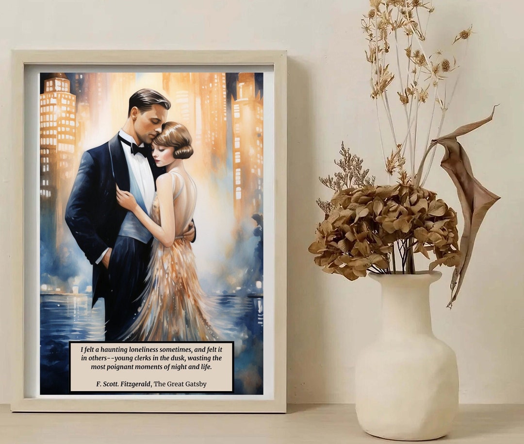 The Great Gatsby Poster F Scott Fitzgerald Wall Art Great - Etsy