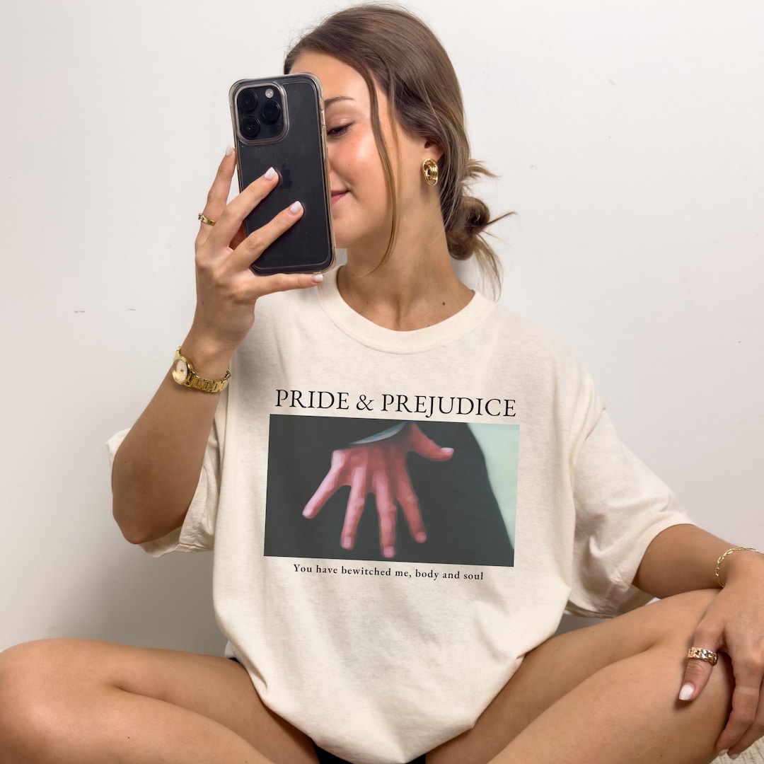 Pride and Prejudice Hand Flex Shirt Jane Austen Merch Mr Darcy Hand ...