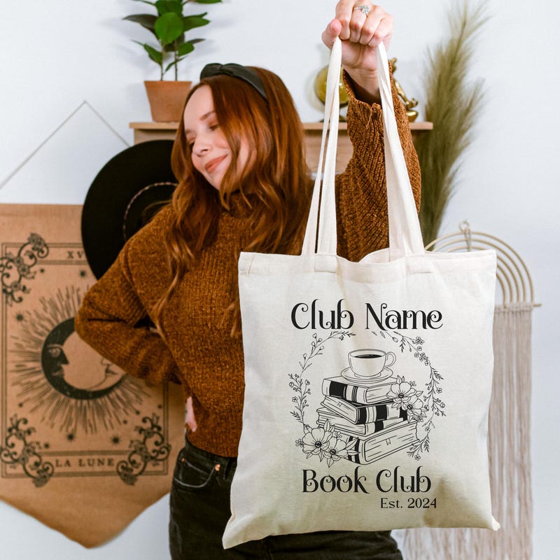 Book Club Tote Bags - Etsy