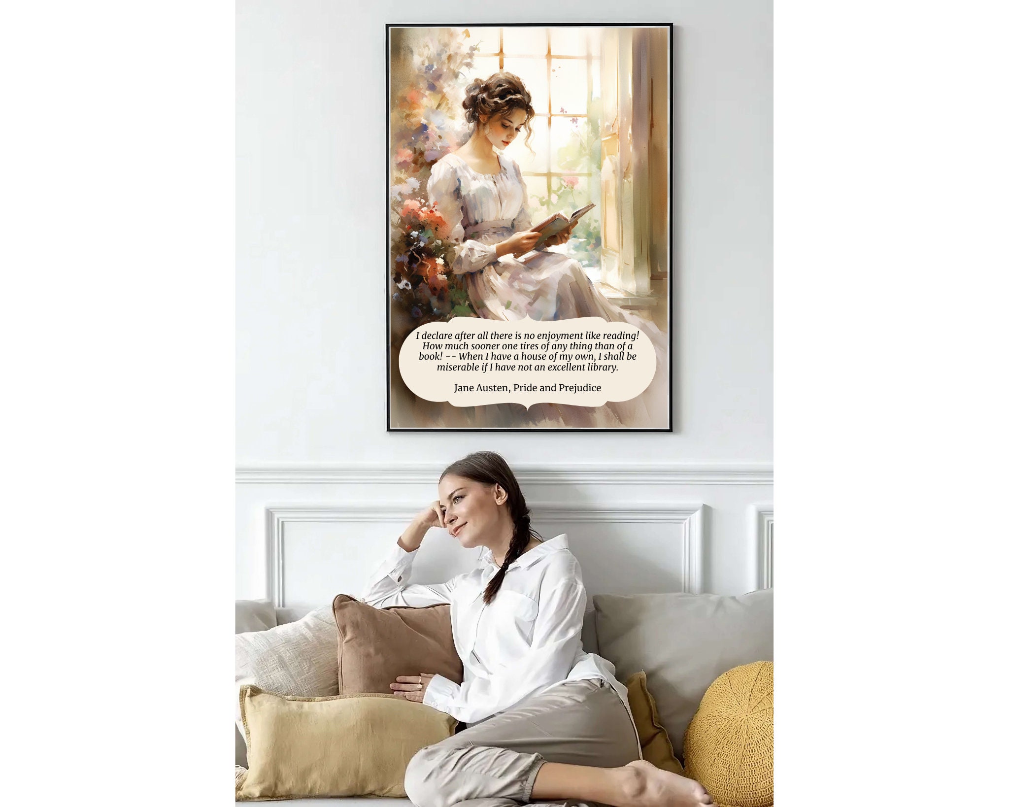 Pride and Prejudice Poster Print Pride and Prejudice Art Jane - Etsy