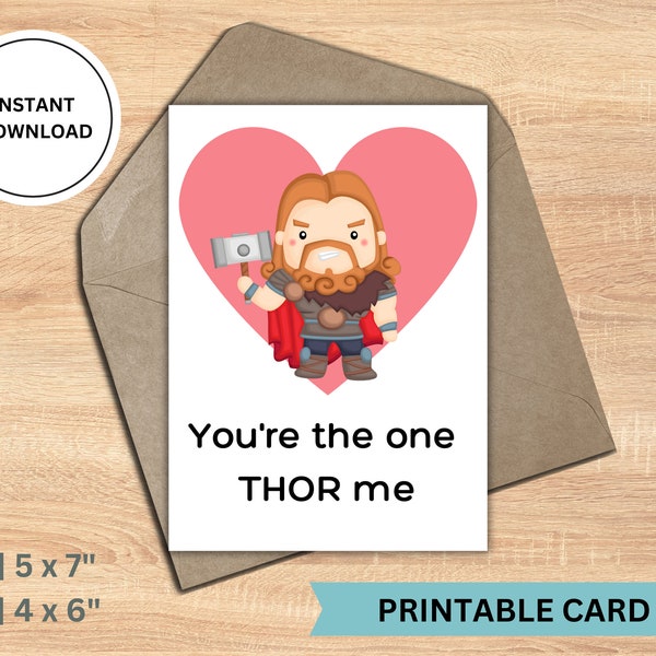 Thor Card - Etsy