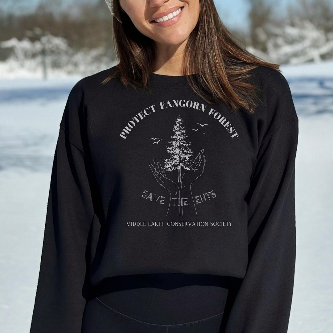 Protect Fangorn Forest Sweatshirt Fantasy Ents Ringer Book Fandom Merch Bookish Gift for ...