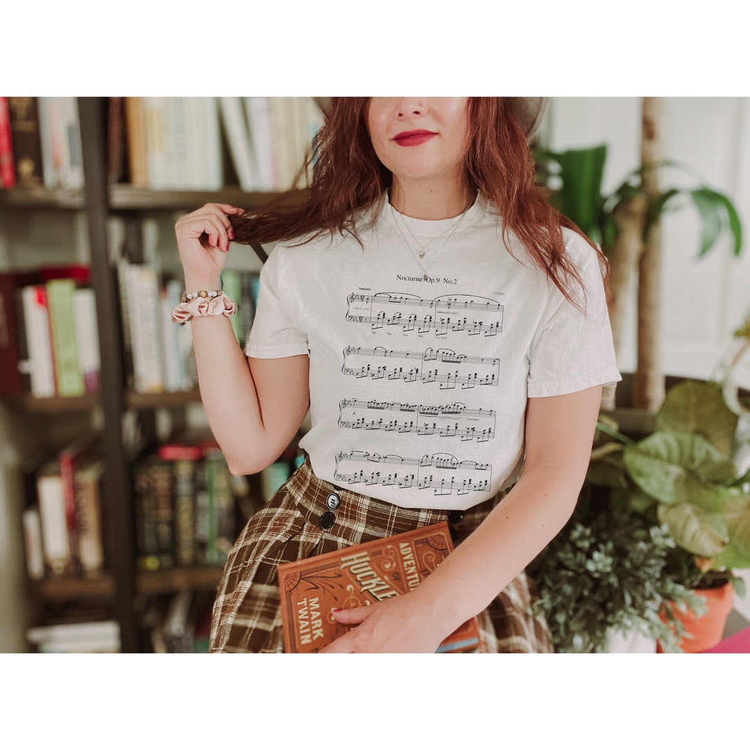Chopin Nocturne Music Shirt Piano Song Instrument Gift for Pianist ...