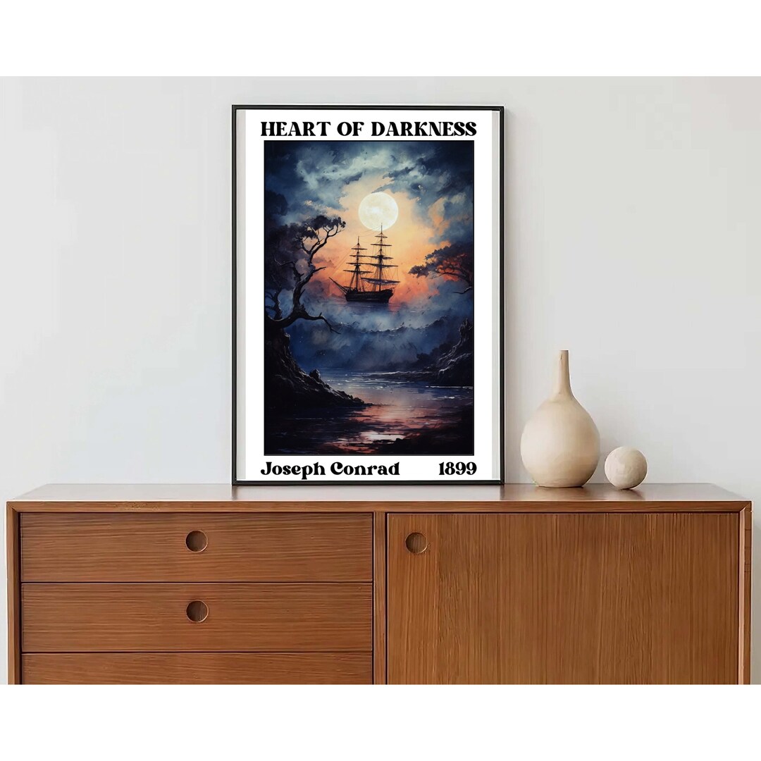 Heart of Darkness Poster Dark Academia Art Print Literature - Etsy