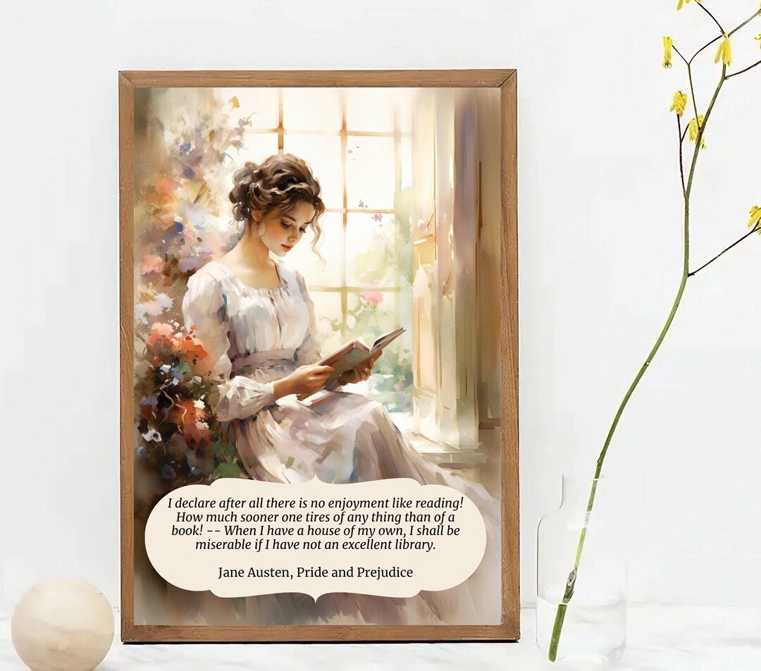 Pride and Prejudice Poster Print Pride and Prejudice Art Jane Austen ...