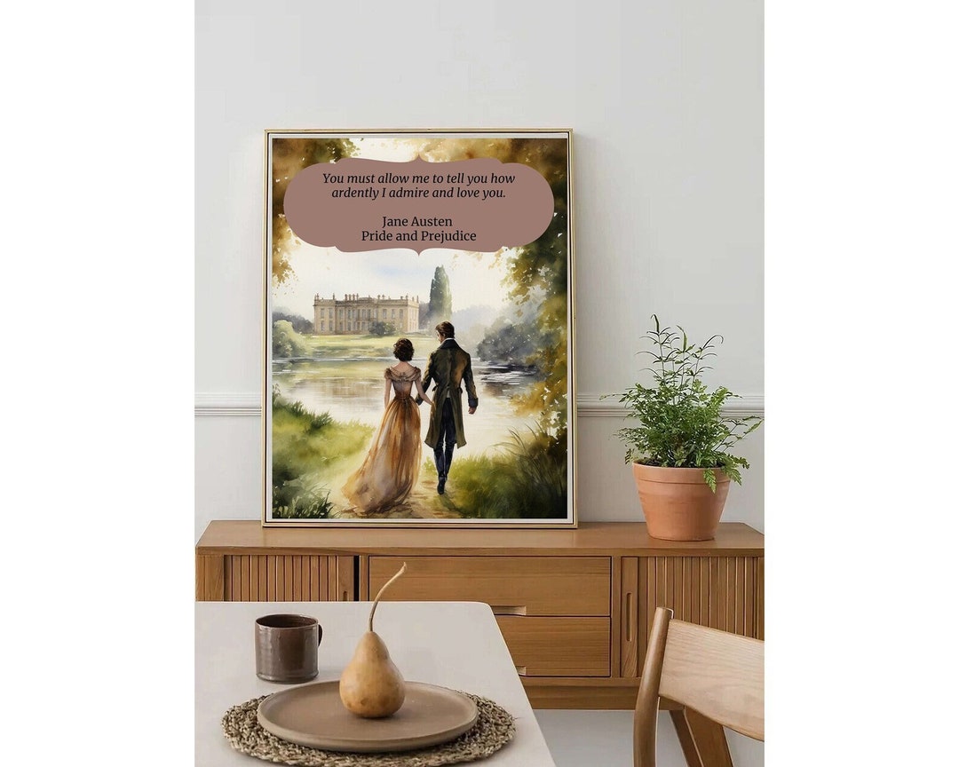 Pride and Prejudice Digital Poster Download, Pride and Prejudice Print ...