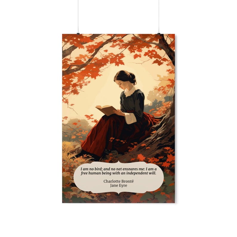 Jane Eyre Art Charlotte Bronte Poster Jane Eyre Print Light - Etsy