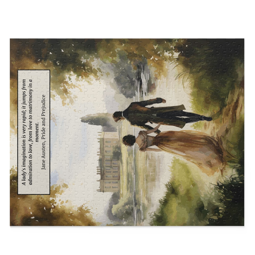 Pride and Prejudice Puzzle, Pemberley Jigsaw, Jane Austen Puzzles Game ...