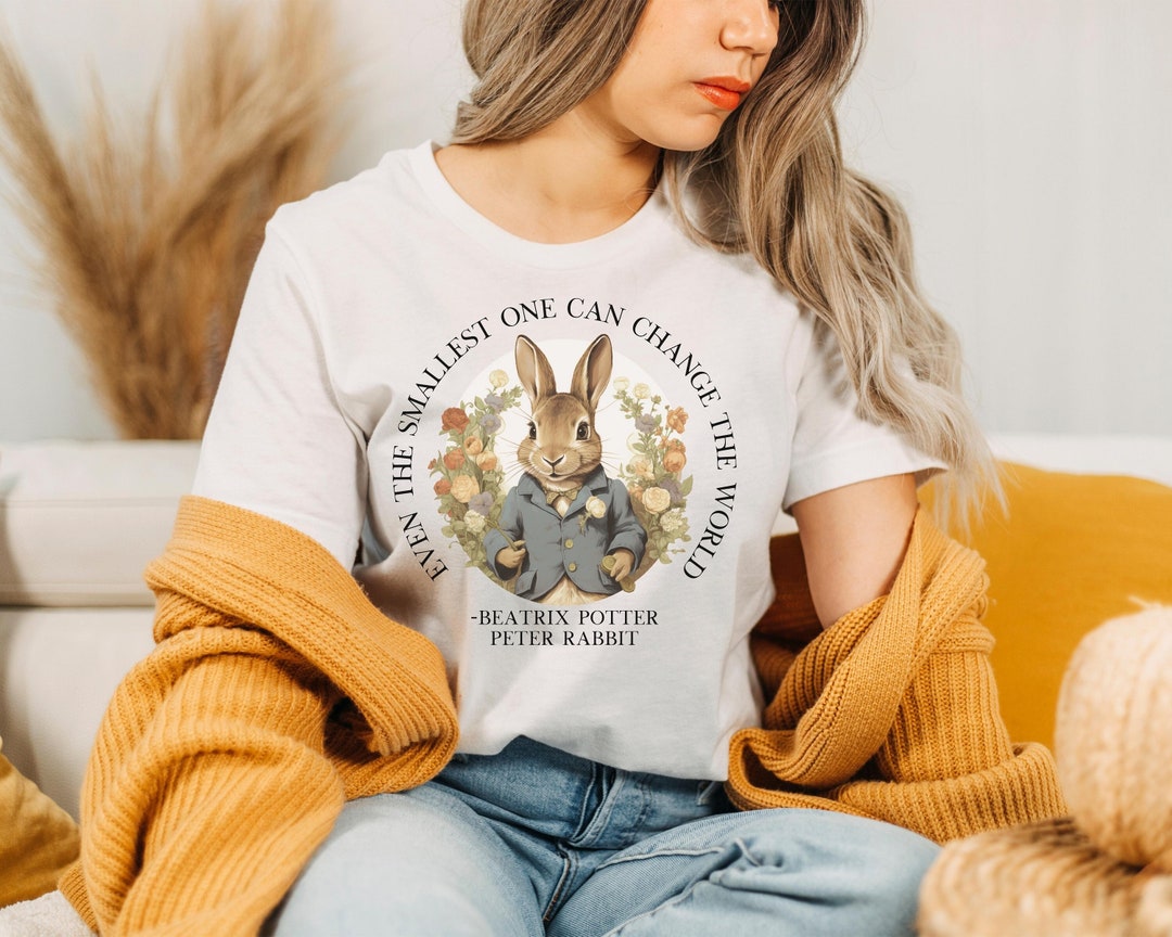 Peter Rabbit Shirt Beatrix Potter Print Rabbit Art Bibliophile Shirt ...
