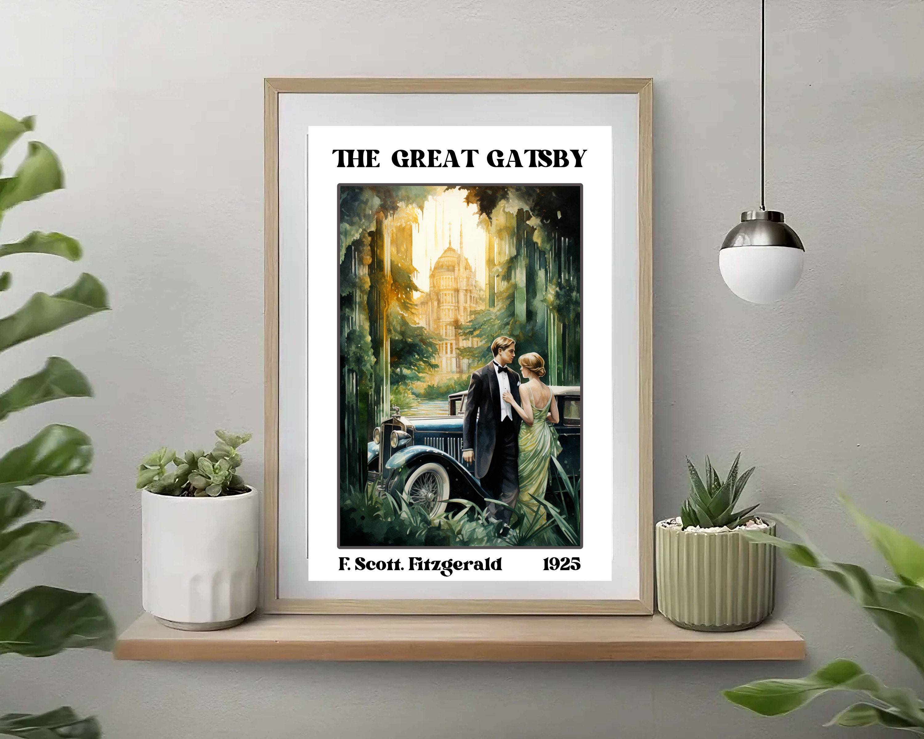 The Great Gatsby Poster F Scott Fitzgerald Wall Art Great - Etsy