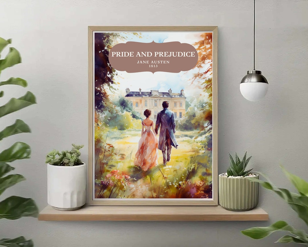 Pride and Prejudice Poster Print Pride and Prejudice Art Jane Austen ...