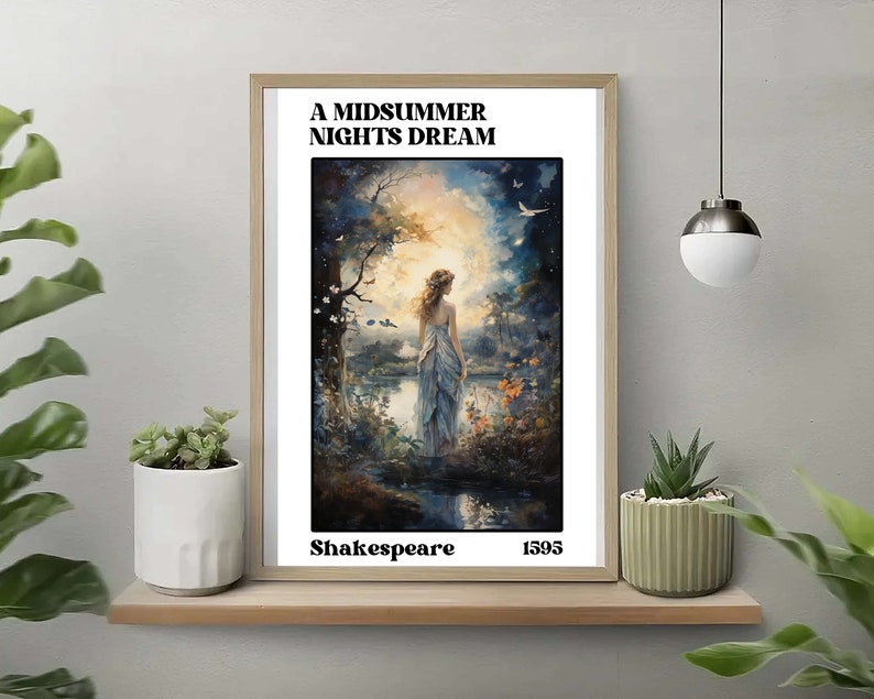 A Midsummer Night's Dream Poster Shakespeare Print - Etsy