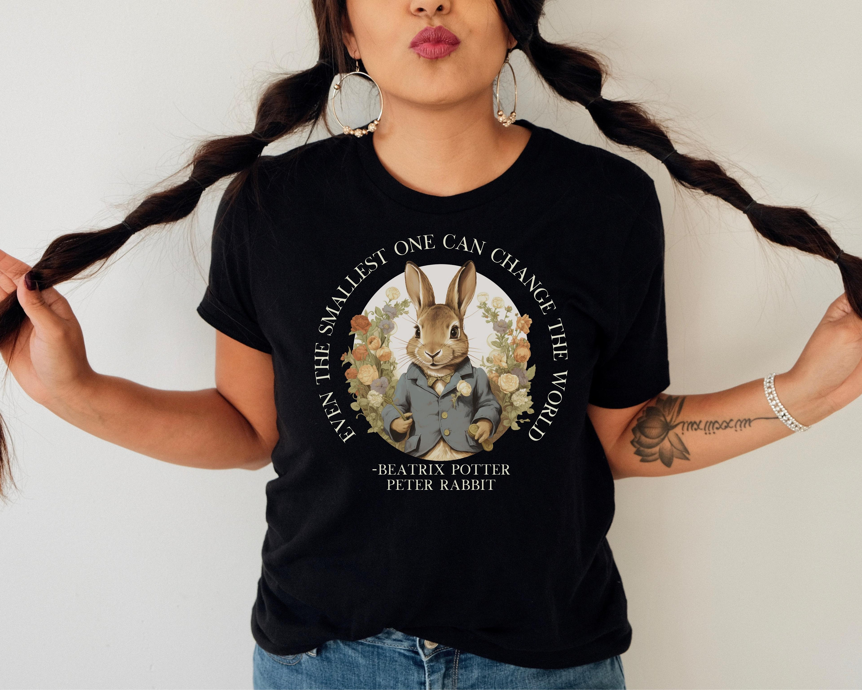 Peter Rabbit Shirt Beatrix Potter Print Rabbit Art Bibliophile - Etsy ...