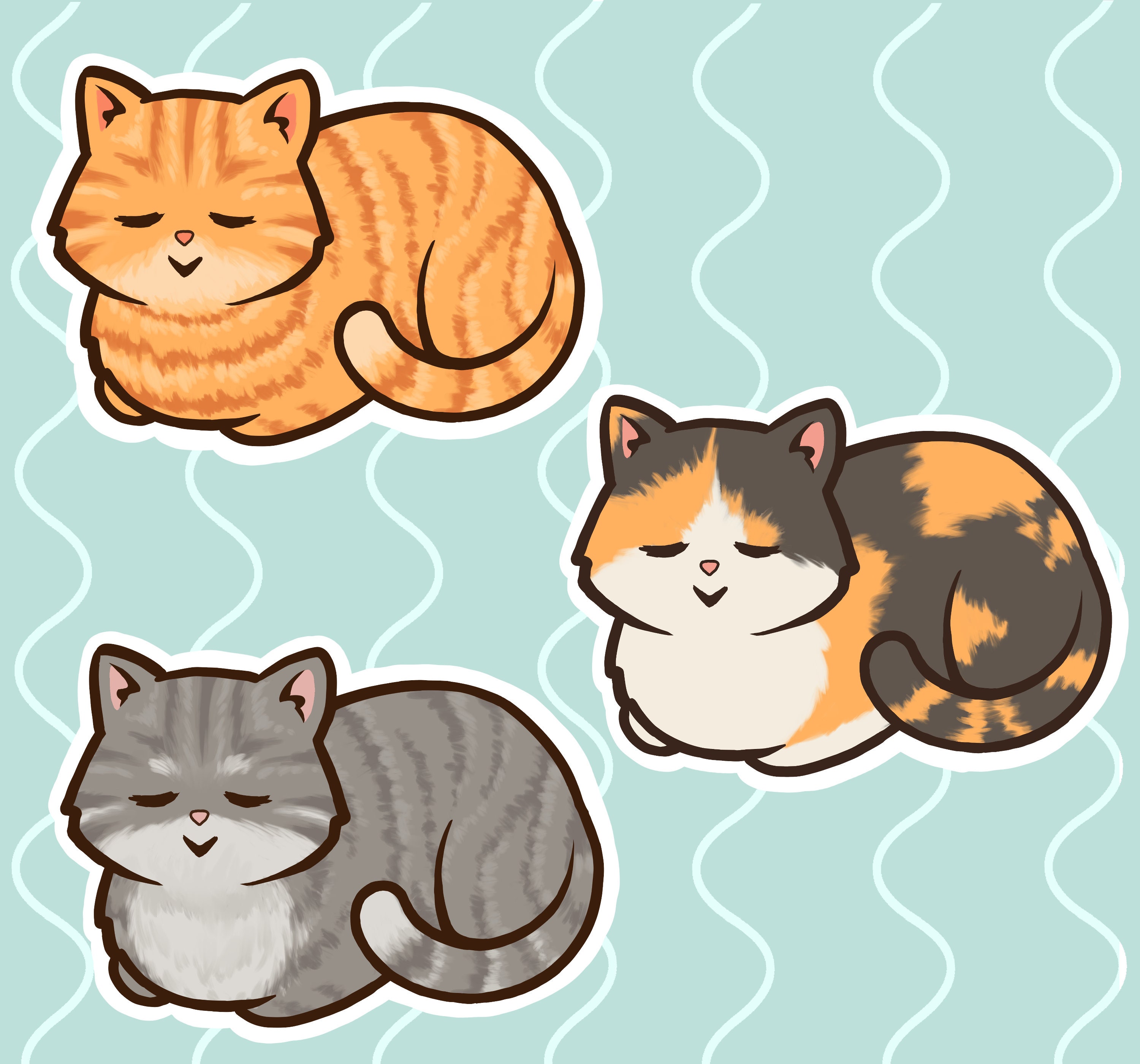 Cat Loaf Sticker - Etsy