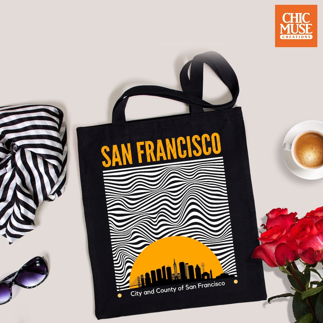 San Francisco Tote Bag San Francisco Shopping Bag San Francisco Urban ...
