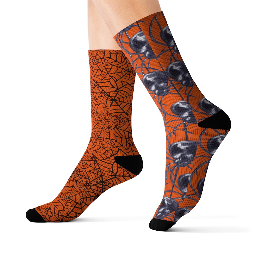 Fun Scary Spiders & Webs Socks for the Sock Collector - Spiders and ...