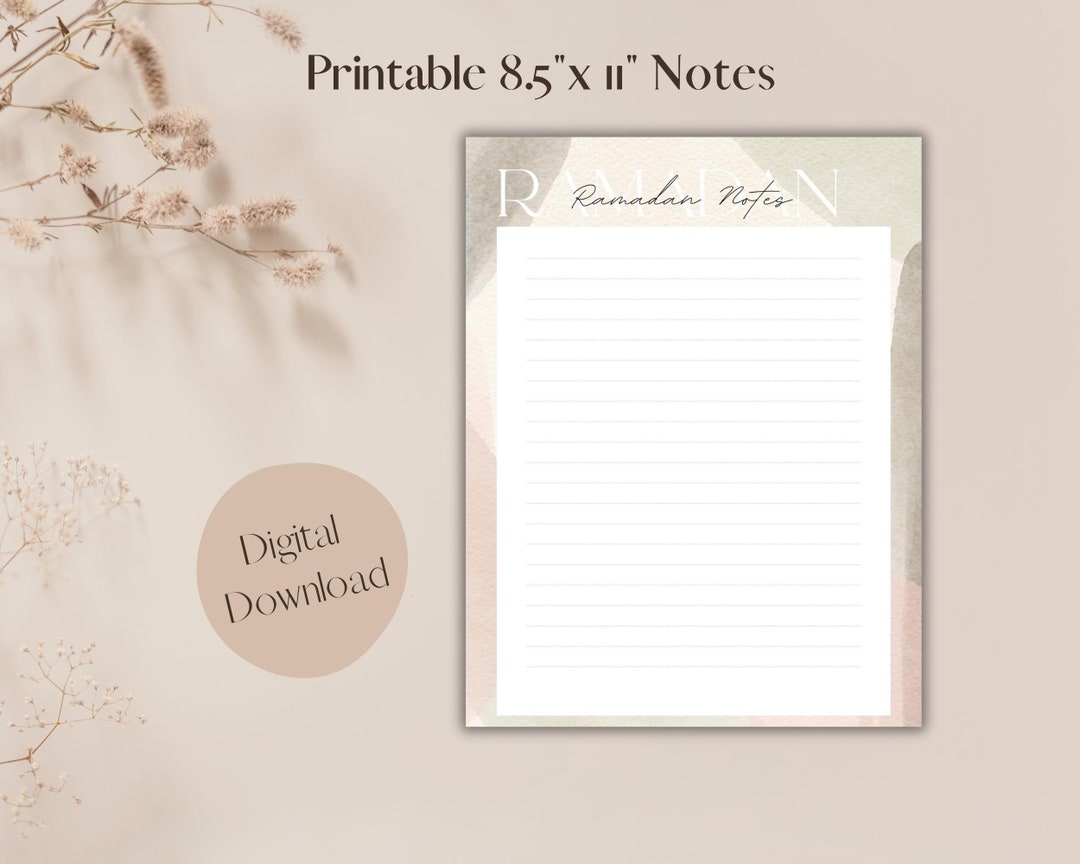 Digital Notes for Ramadan Planning Digital Notes for - Etsy