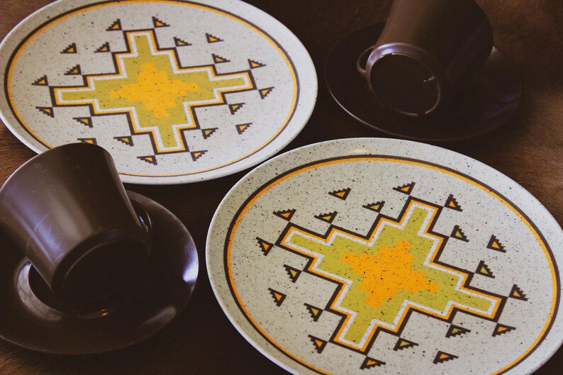 Aztec Dish Set - Etsy