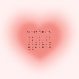 5 Months Aura Bundle Aesthetic Minimalistic Calendar (august, September ...