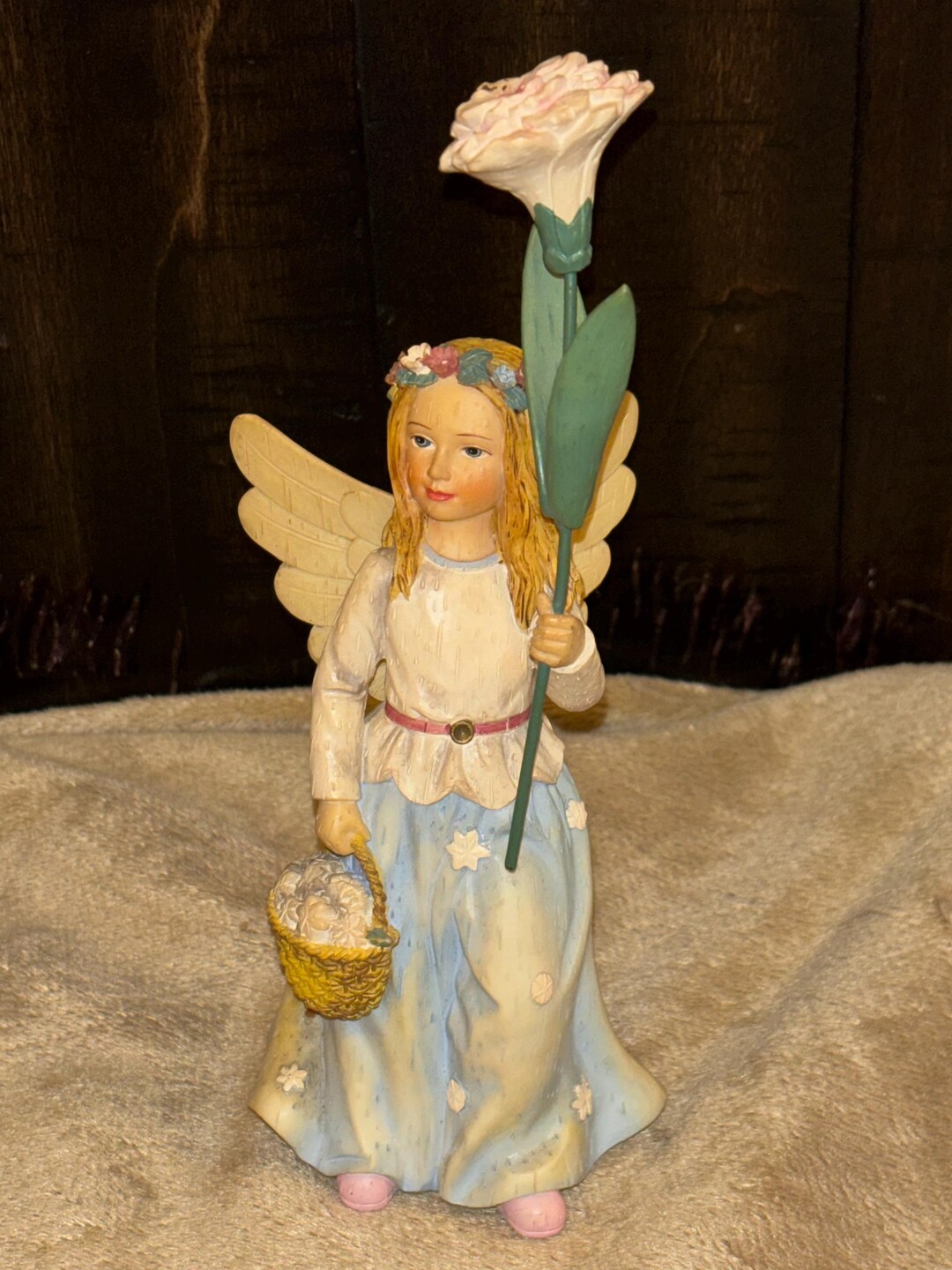 Demdaco Kathy Killip 2002 Wildflower Angel Figurine Carnations for ...
