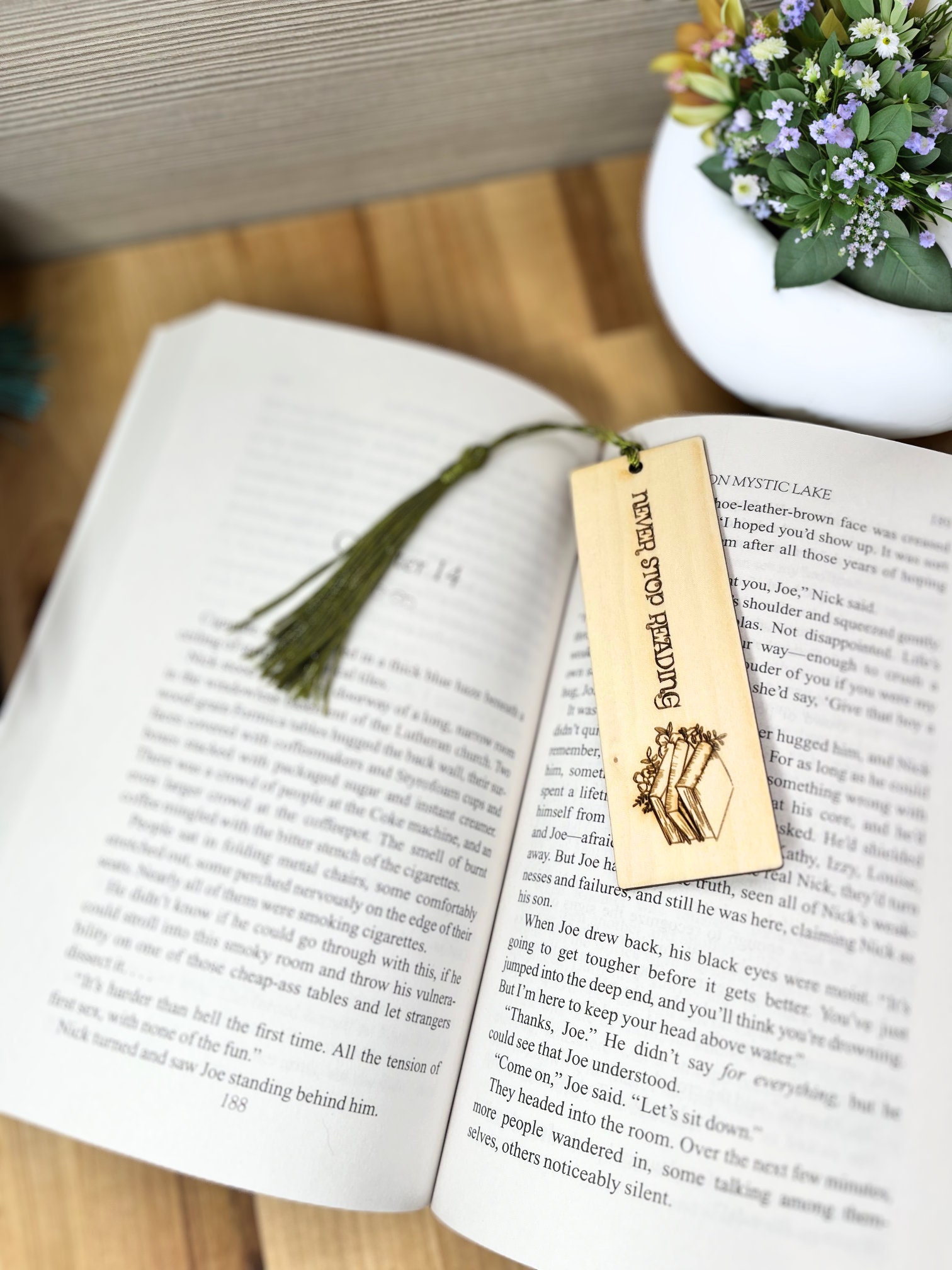 Wood Engraved Bookmarks, Personalized Bookmarks, Fun Quotes Bookmarks ...