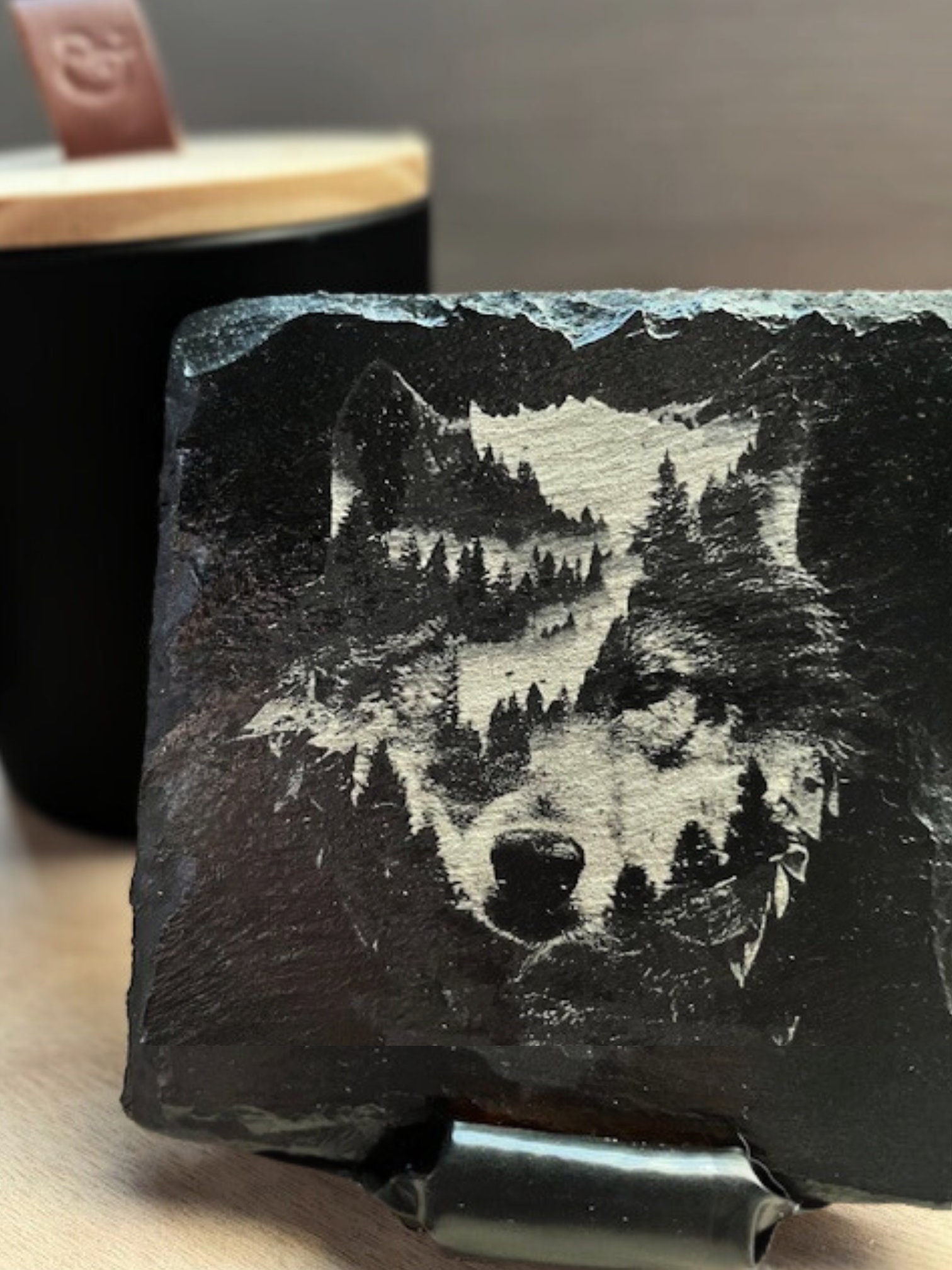 Engraved Slate Coasters, Specialty Woodland Animal Coasters, Cabin ...