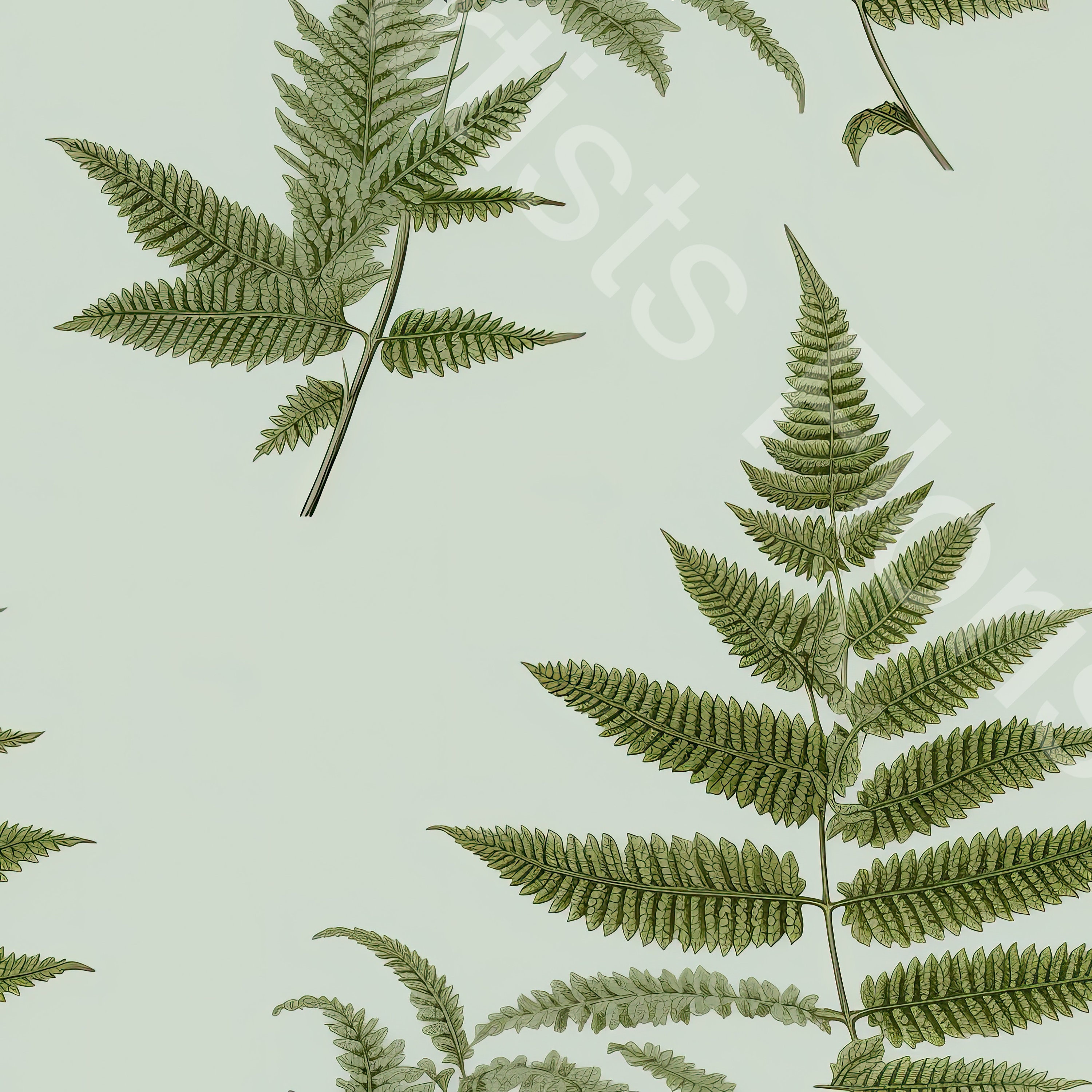 Fern Chronicles: 20 Digital Patterns in Botanical Etching Artistry - Etsy