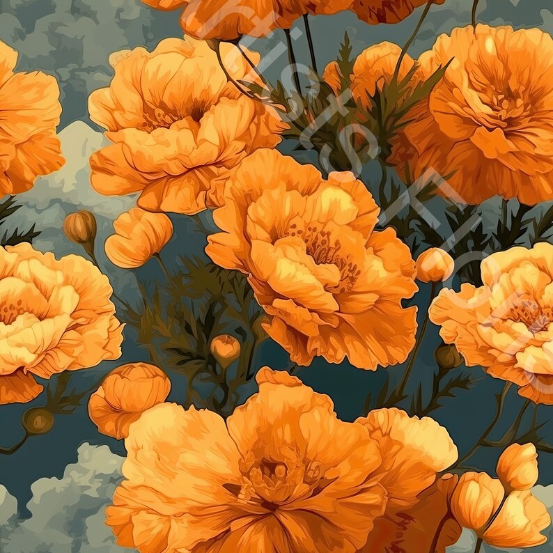 Maxfield Parrish-inspired Complete Bundle: 48 Rainbow Flower Fields Seamless Digital Patterns - Etsy