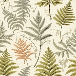 Fern Chronicles: 20 Digital Patterns in Botanical Etching Artistry - Etsy