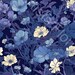 Maxfield Parrish Inspired Digital Patterns: Mystical Indigo Floral ...
