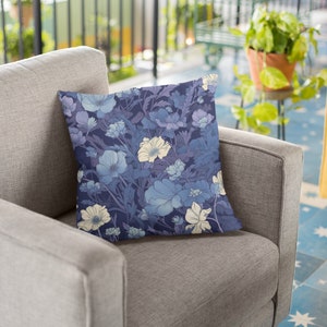 Maxfield Parrish Inspired Digital Patterns: Mystical Indigo Floral ...