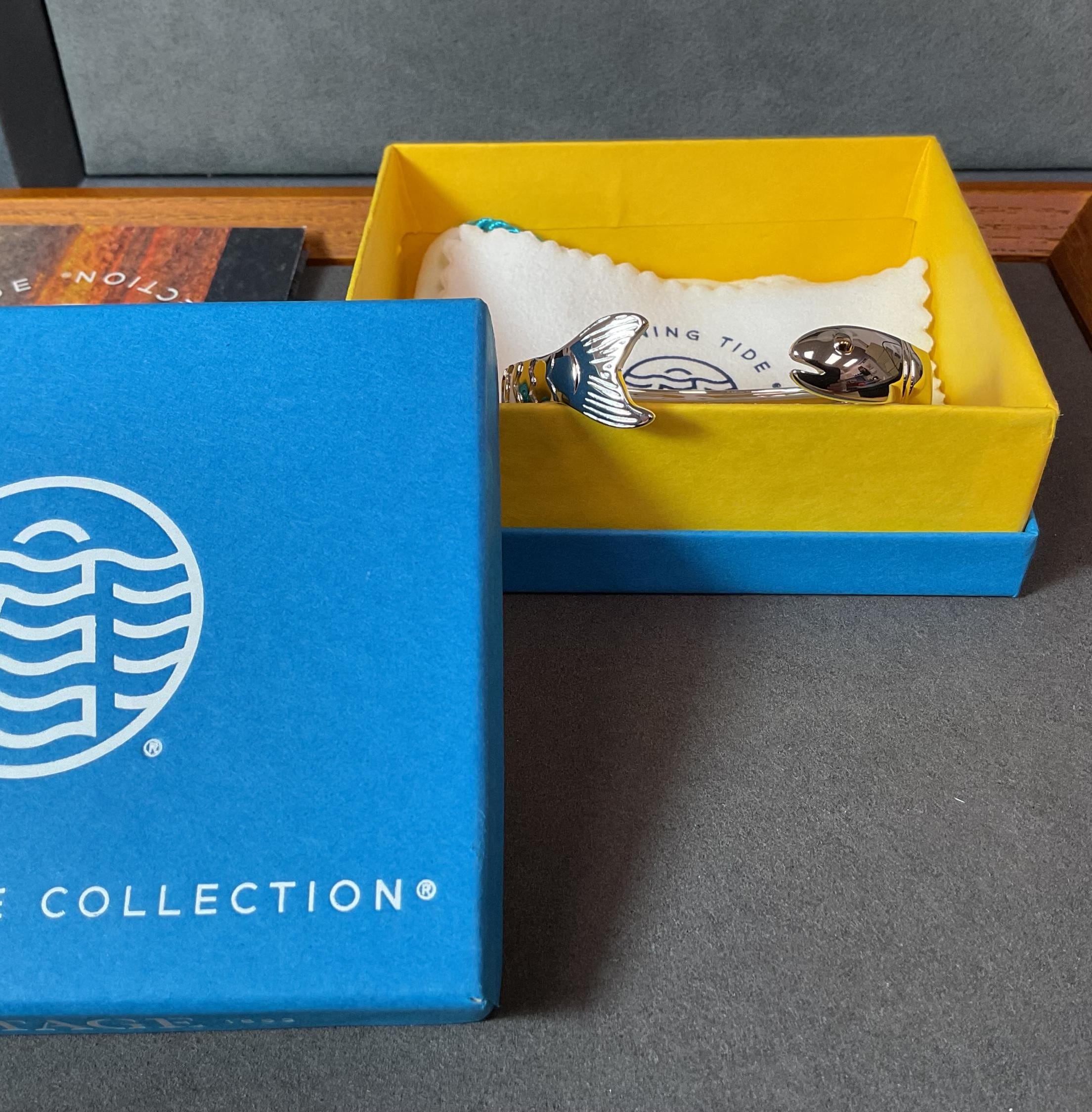 Lestage Cape Cod Sterling Silver Fish Bangle: Evening Tide Collection ...