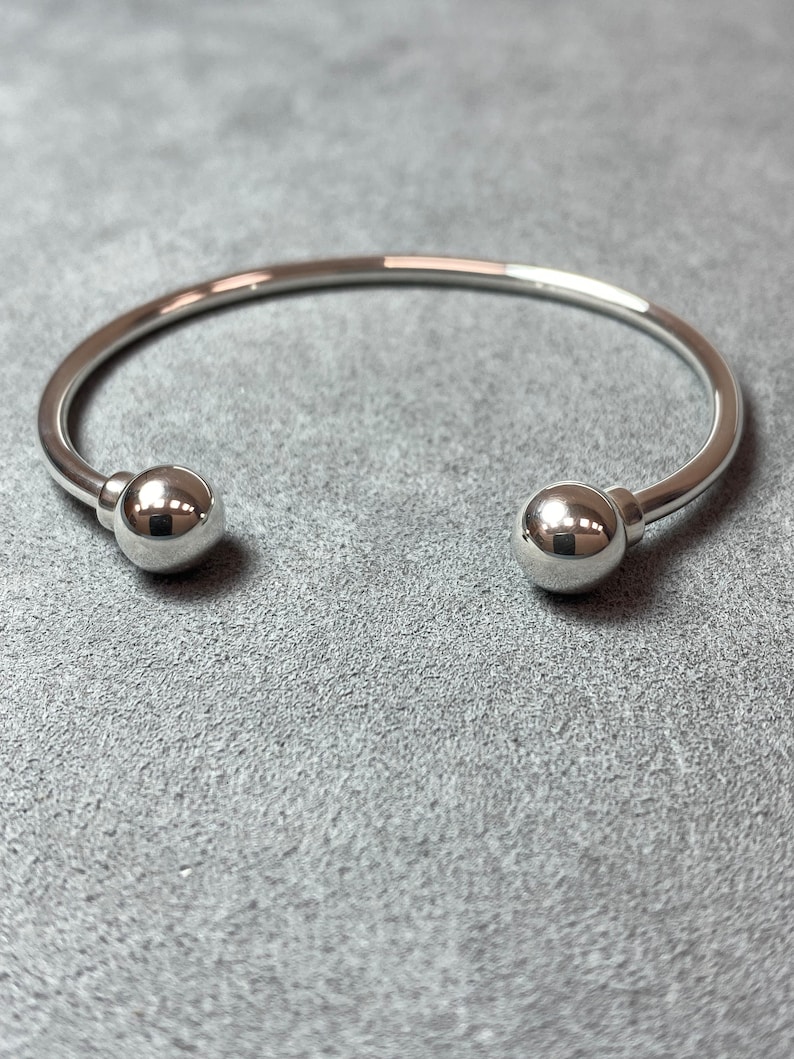 Lestage Authentic Cape Cod Bracelet: Double Ball Open Cuff - Etsy