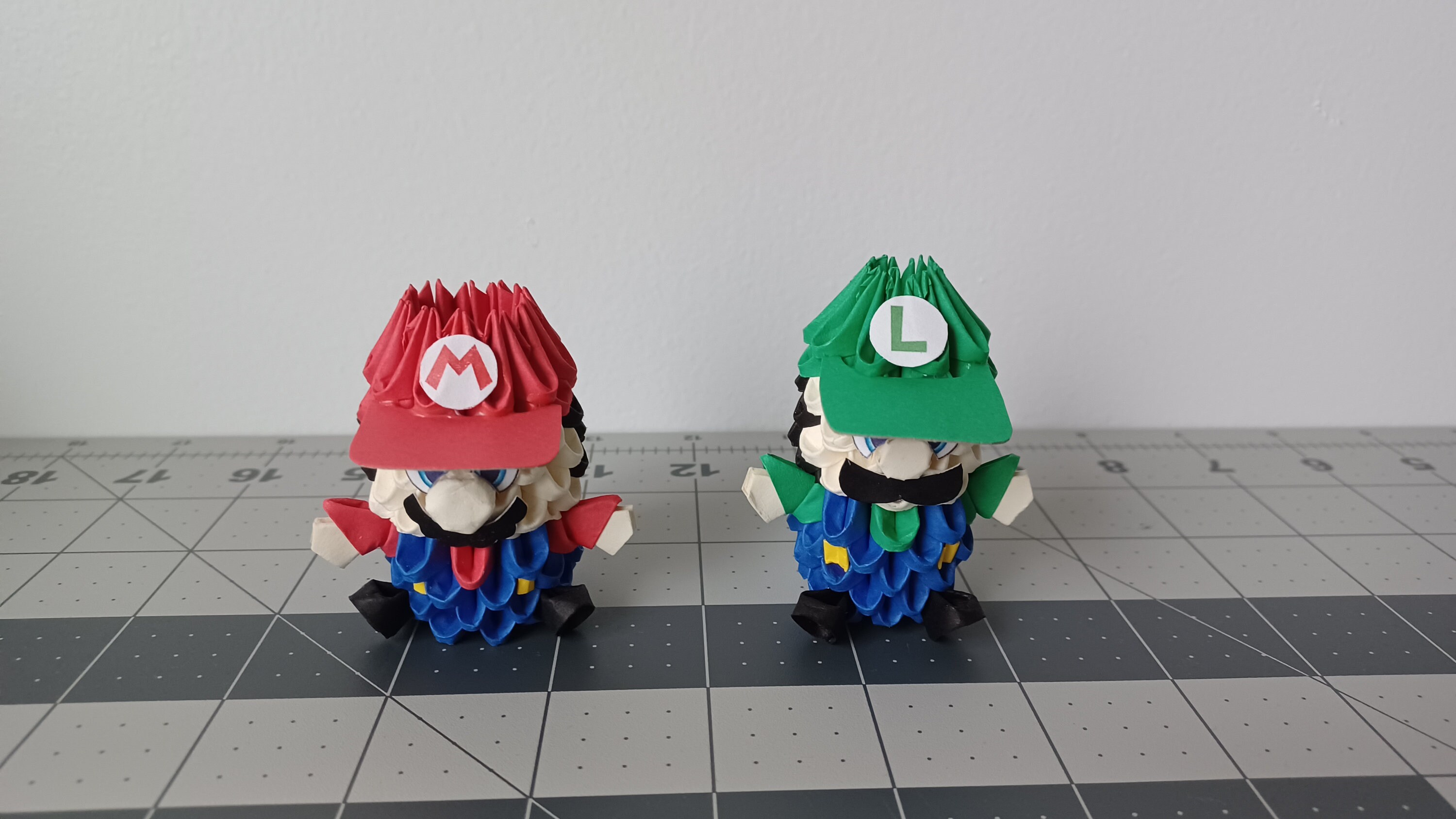 3D Origami Super Mario Bros, Mario & Luigi, Mario Set, Luigi Set, Great ...