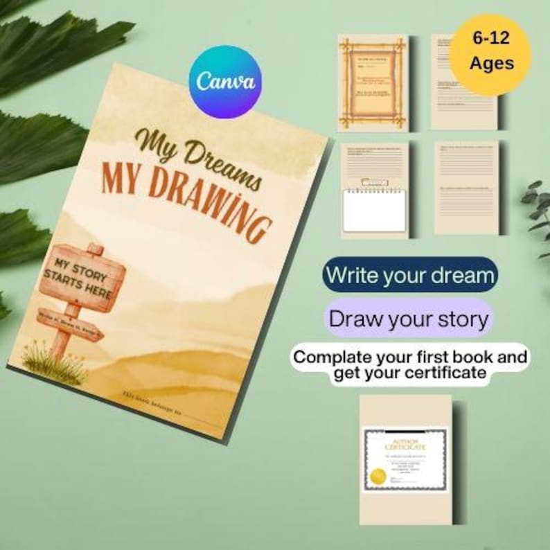 Kids Writing Workbook | Create Your First Book, Ages 6-12 (digital ...