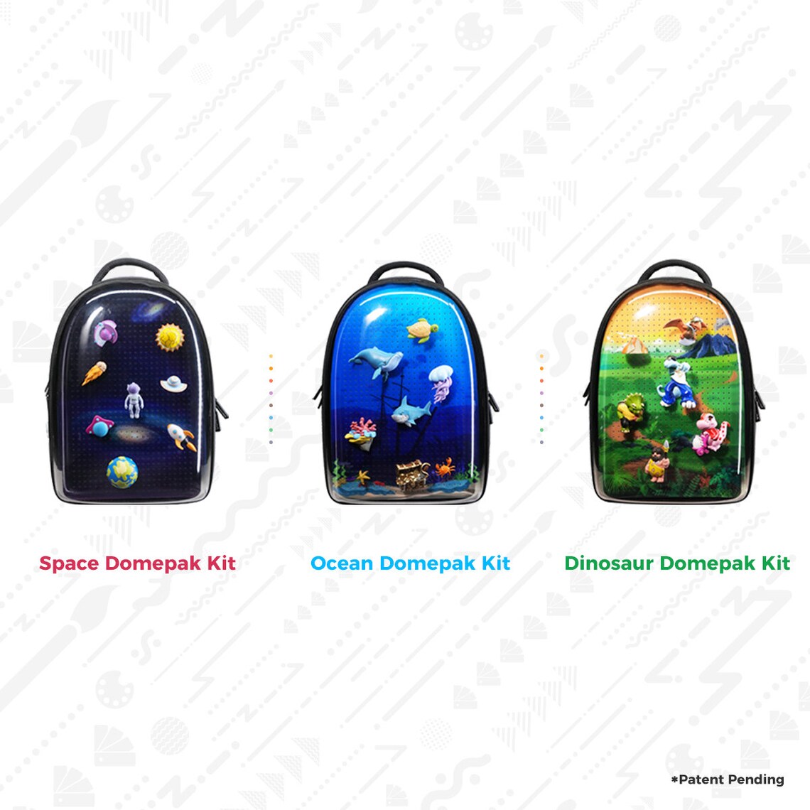 Domepak Kit include One Domepak Backpack, One Theme Display Board, One ...