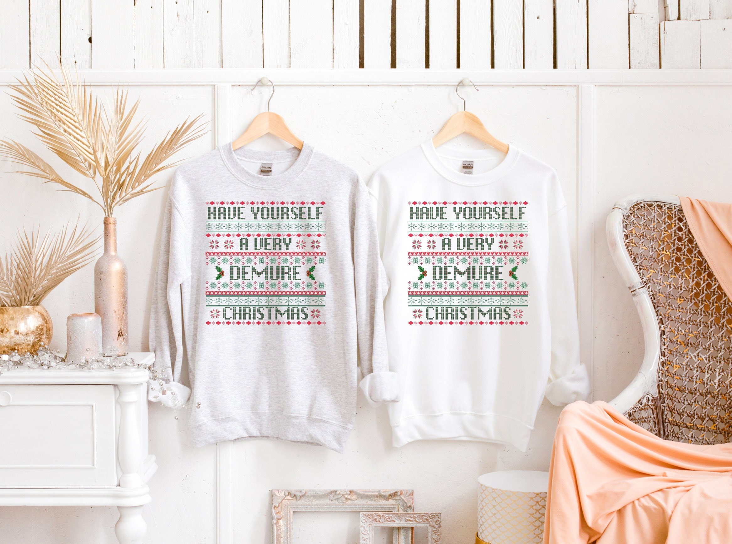 Very Demure Christmas Sweater Demure Ugly Christmas Sweatshirt for ...