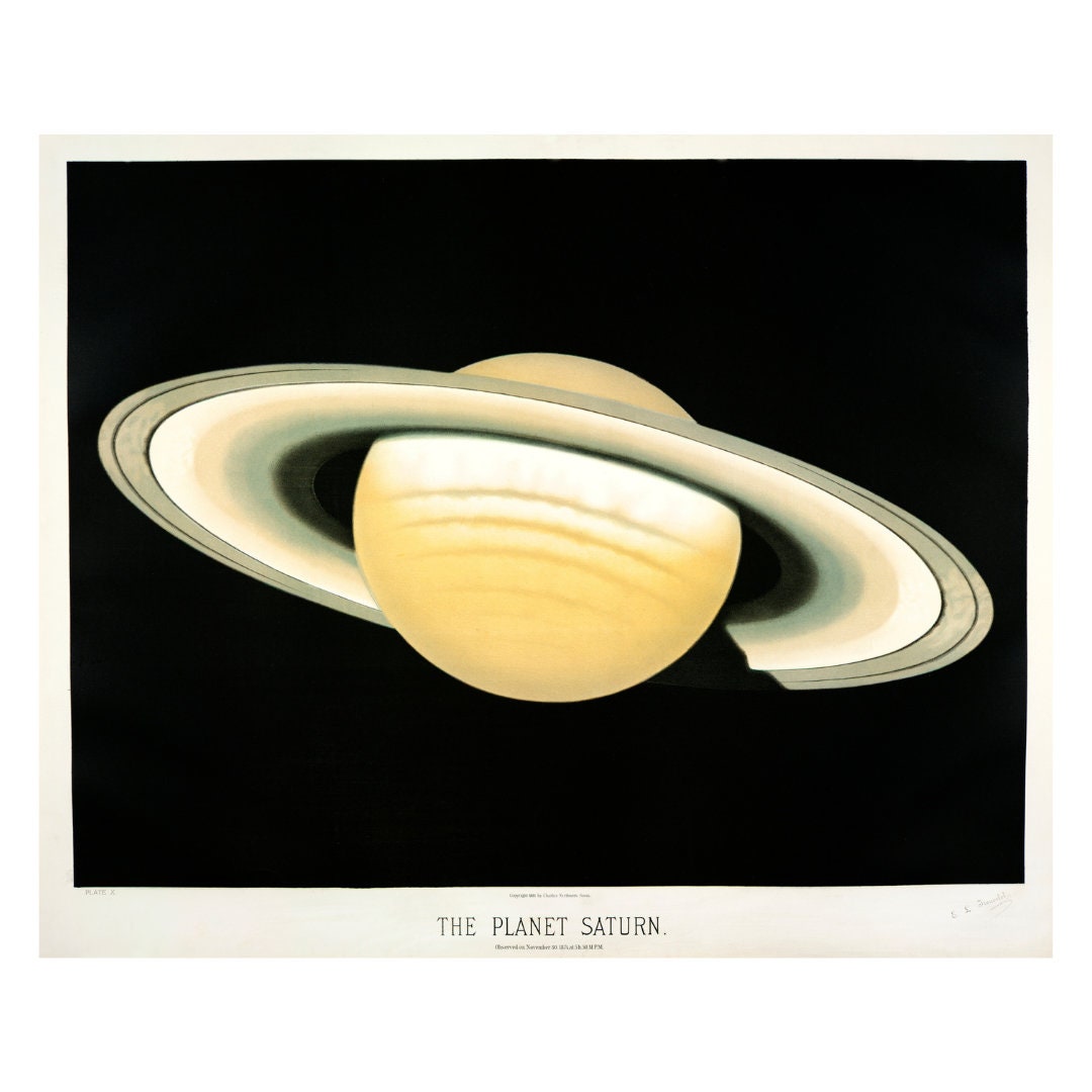 Trouvelot Astronomy Drawing Wall Art Set, French Minimalist Wall Art ...