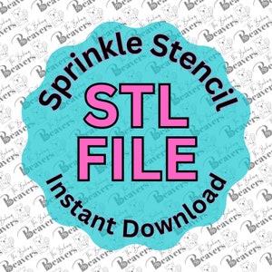 STL - Mouse Head (small) Sprinkle Stencil (digital Download) - Etsy