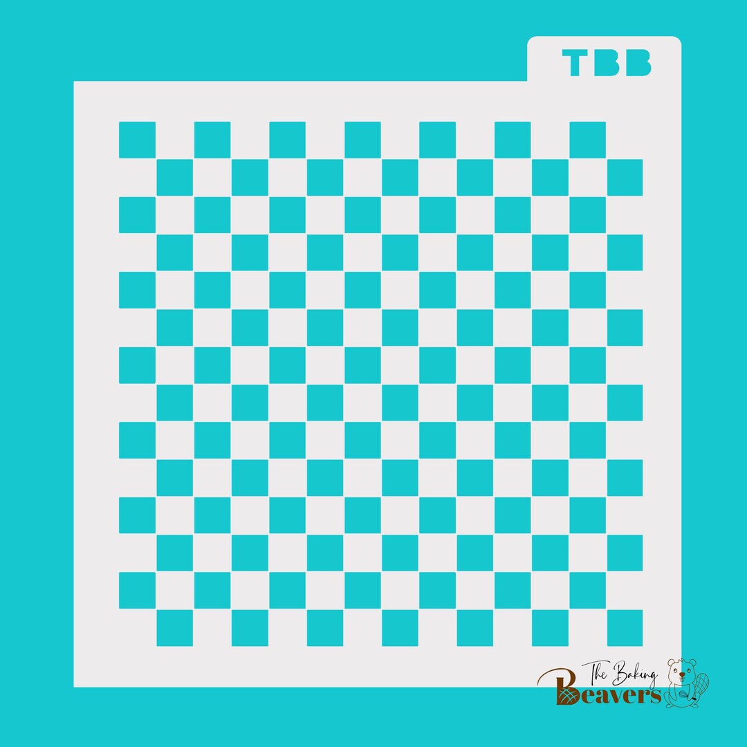 Checkerboard Pattern Mylar Stencil (2 Size Options) - Etsy