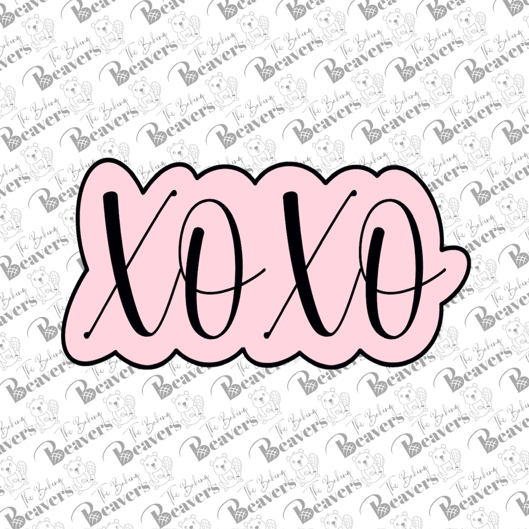 XOXO Cookie Cutter (with or Without Stencil) - Etsy