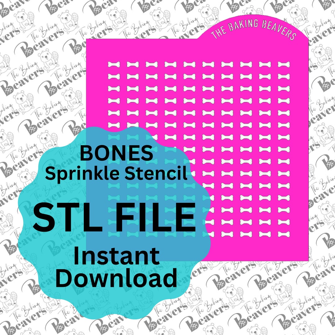 STL - Bones Sprinkle Stencil (digital Download) - Etsy
