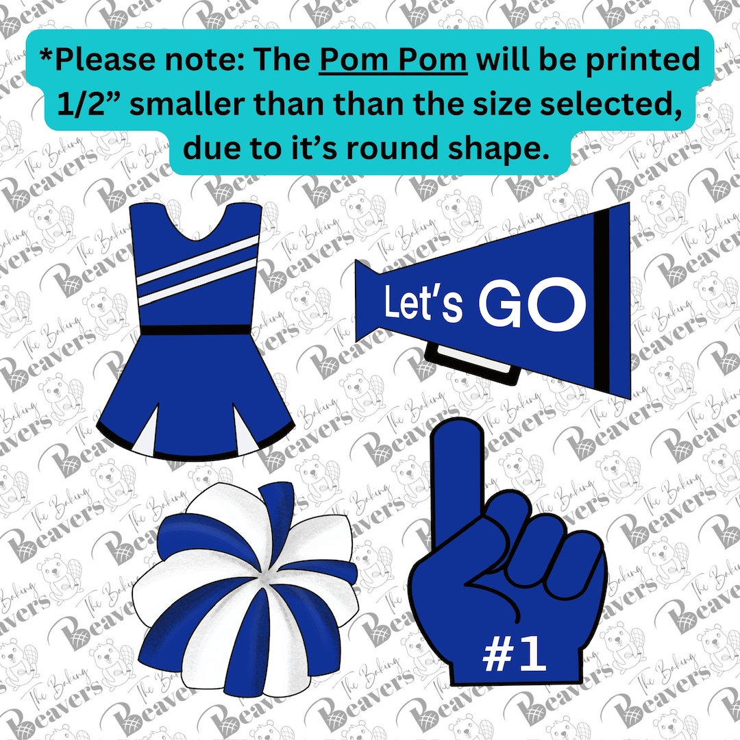 Cheerleading Set of Cookie Cutters - Etsy