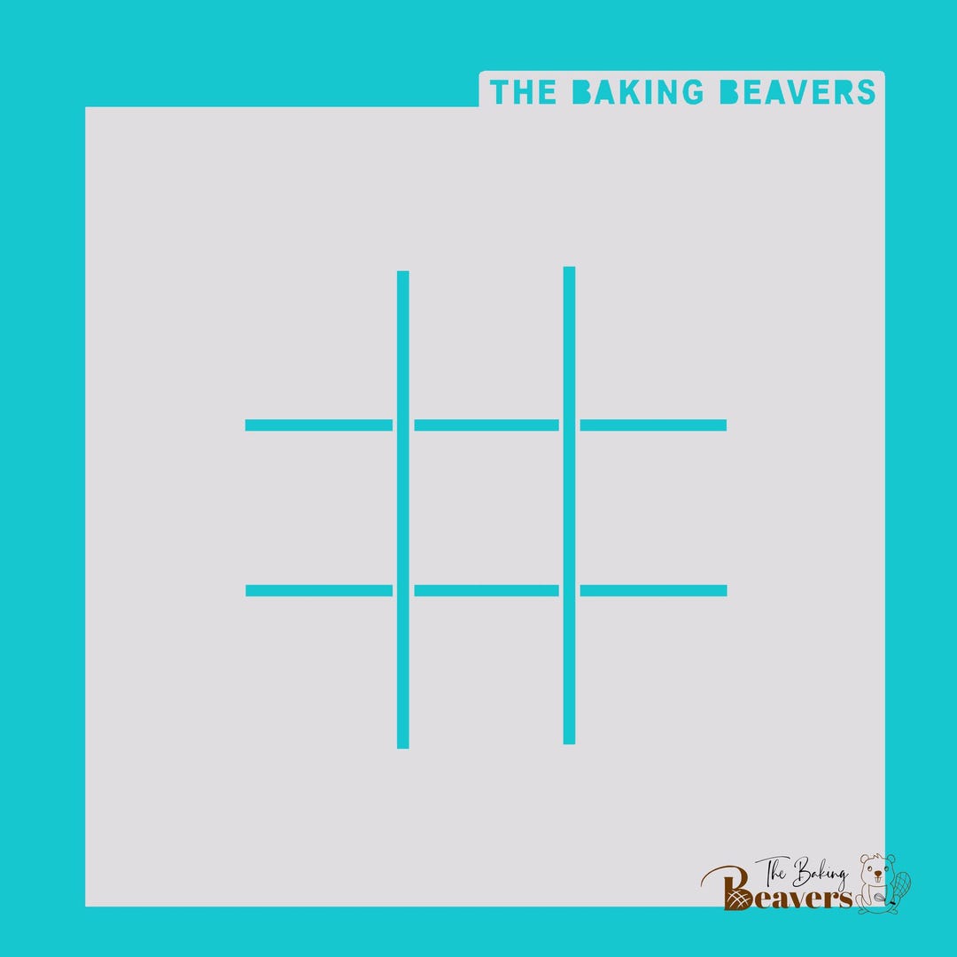 Tic Tac Toe Stencil - Etsy