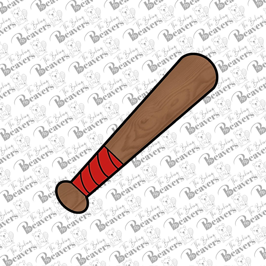 Skinny Baseball Bat Cookie Cutter (recommend Sizing Up) - Etsy